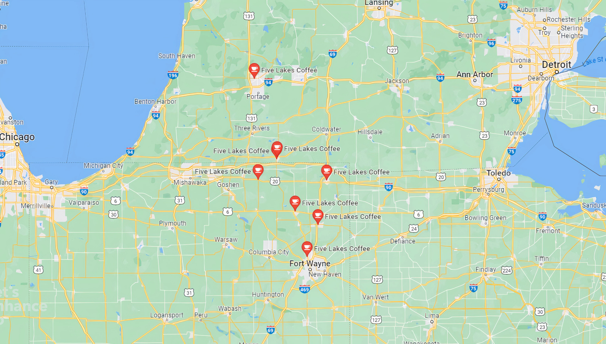 Store Map – fivelakes